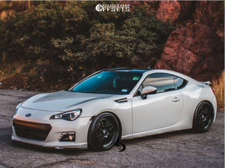 2015 Subaru BRZ with 18x9.5 15 ESR Cr1 and 235/35R18 Nitto Neo Gen and ...