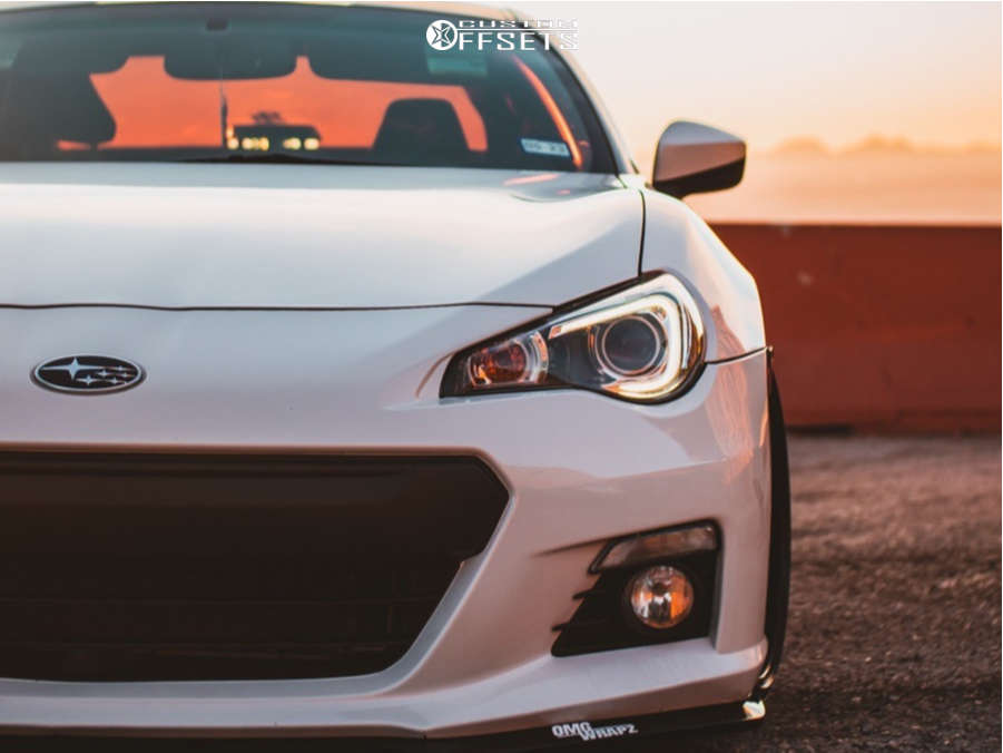 2015 Subaru BRZ with 18x9.5 15 ESR Cr1 and 235/35R18 Nitto Neo Gen and ...