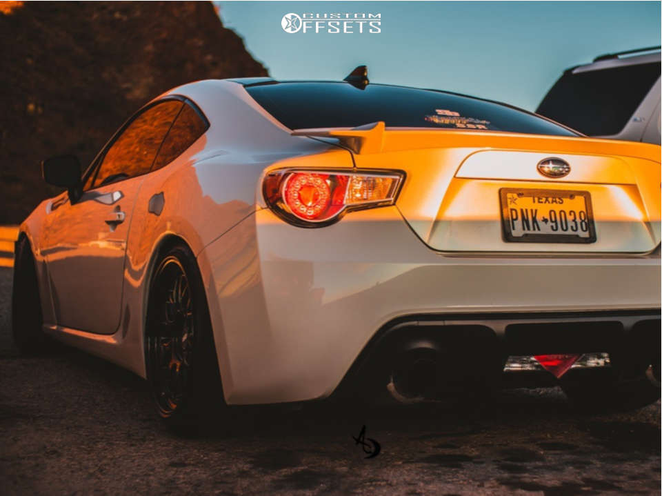 2015 Subaru BRZ with 18x9.5 15 ESR Cr1 and 235/35R18 Nitto Neo Gen and ...