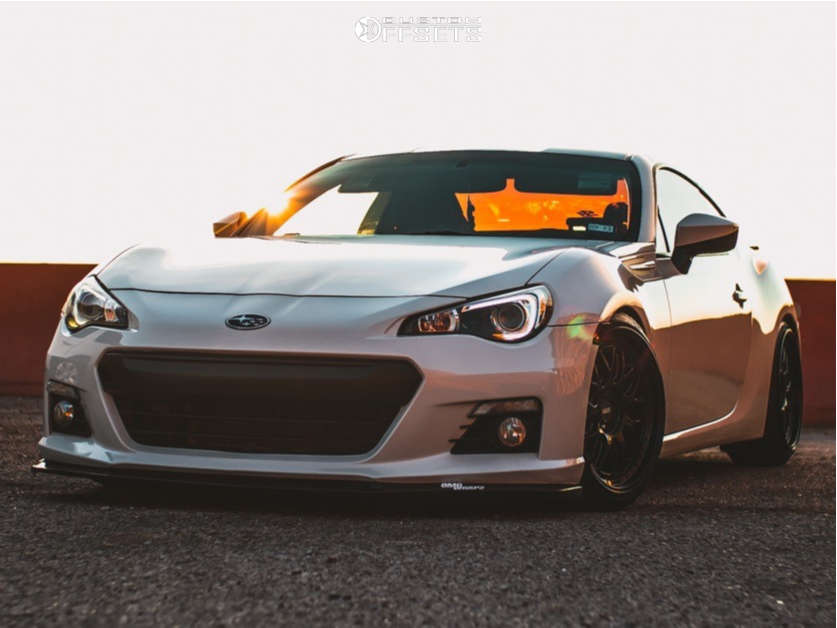 2015 Subaru BRZ with 18x9.5 15 ESR Cr1 and 235/35R18 Nitto Neo Gen and Coilovers | Custom Offsets