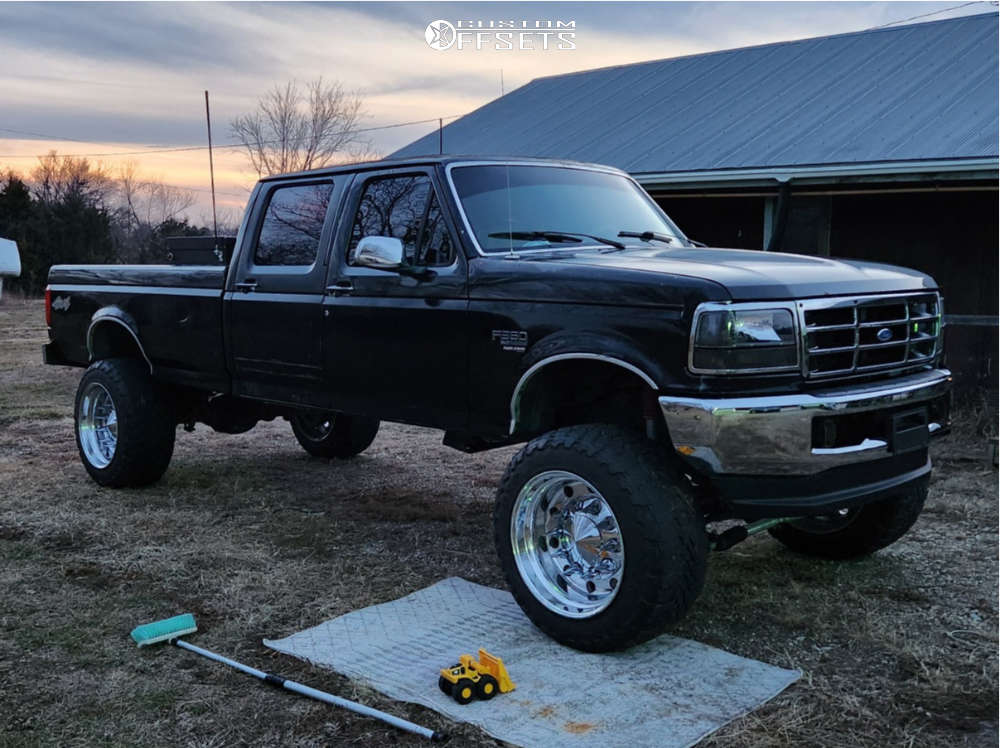 1996 Ford F-350 with 22x12 -44 Alcoa Super Single and 37/12.5R22 Toyo ...