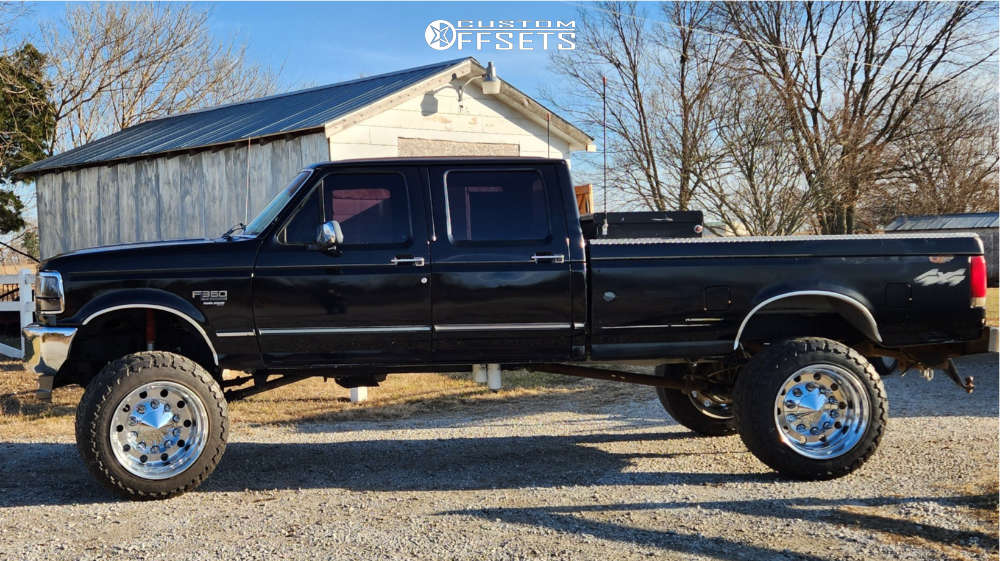 1996 Ford F-350 with 22x12 -44 Alcoa Super Single and 37/12.5R22 Toyo ...