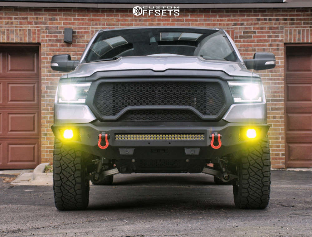 2019 Ram 1500 with 20x9 20 Fuel Tech and 285/50R20 Nitto Ridge Grappler ...