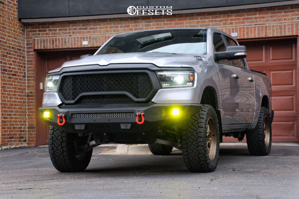 2019 Ram 1500 with 20x9 20 Fuel Tech and 285/50R20 Nitto Ridge Grappler ...