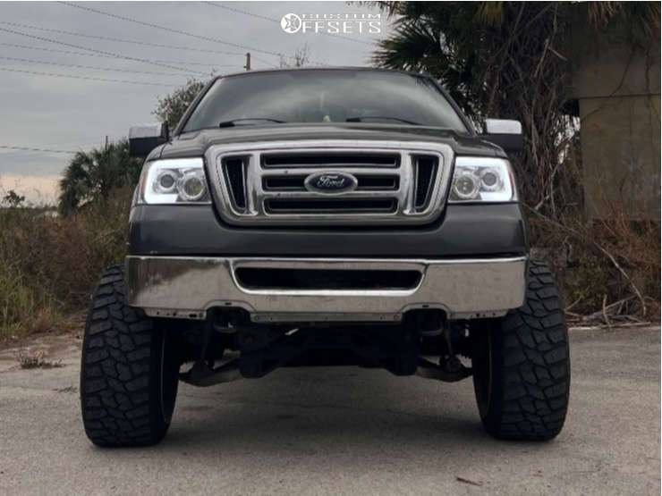 2007 Ford F-150 with 24x14 -76 Hardrock H501 and 35/12.5R24 Landspider ...