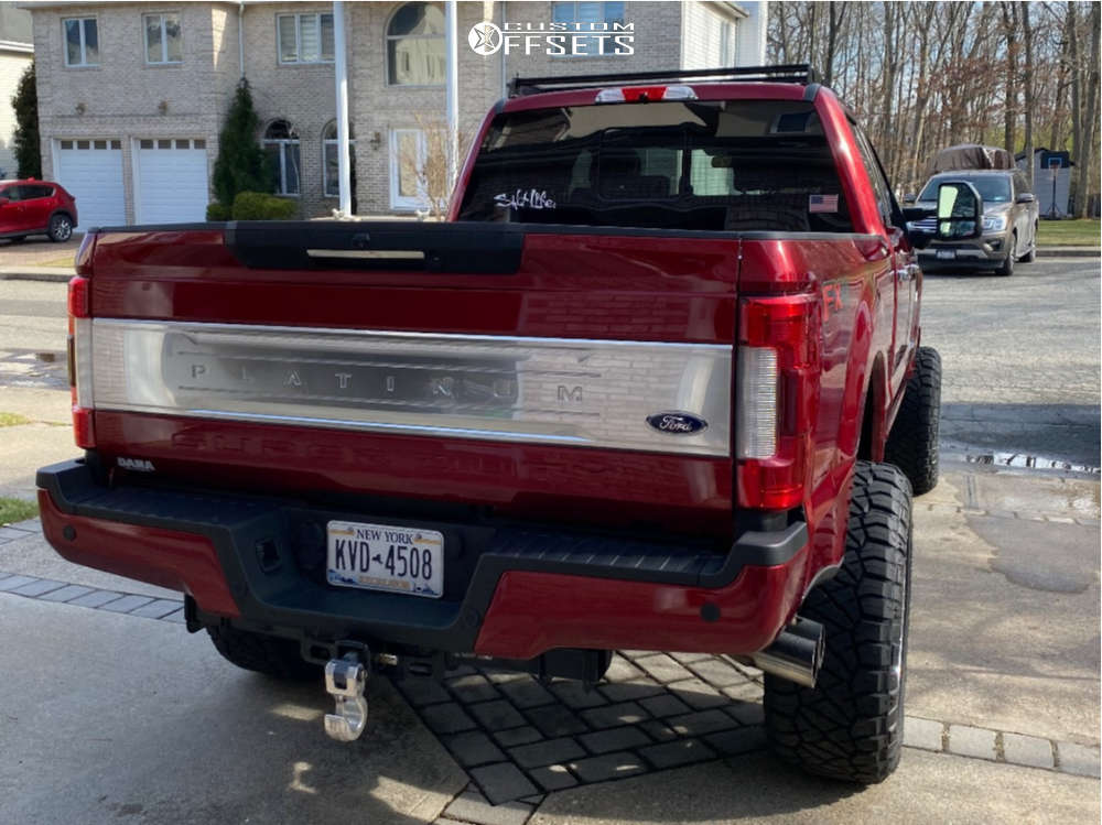 2018 Ford F-350 Super Duty with 22x12 -40 American Force Classic Ssbr and 37/13.5R22 Nitto Ridge ...