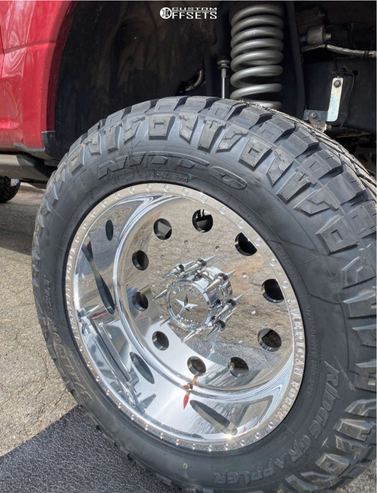 2018 Ford F-350 Super Duty with 22x12 -40 American Force Classic Ssbr and 37/13.5R22 Nitto Ridge ...