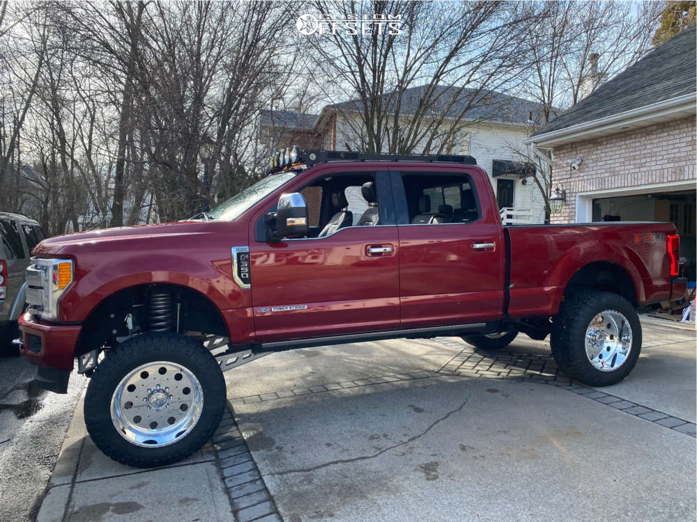 2018 Ford F-350 Super Duty with 22x12 -40 American Force Classic Ssbr and 37/13.5R22 Nitto Ridge ...