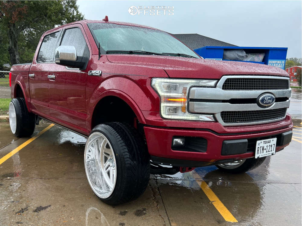 2018 Ford F-150 with 24x14 -73 American Force Carver Ss and 305/35R24 ...
