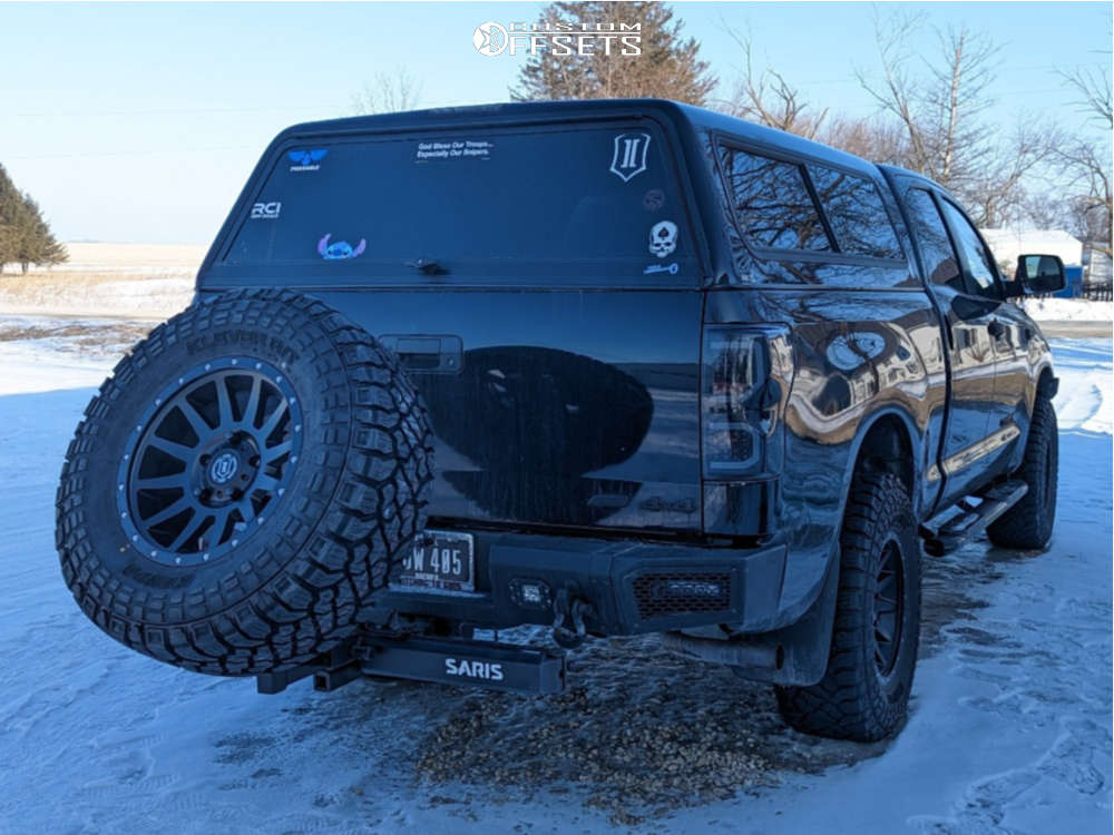 2010 Toyota Tundra with 18x9 25 Icon Alloys Compression and 35/12.5R18 ...