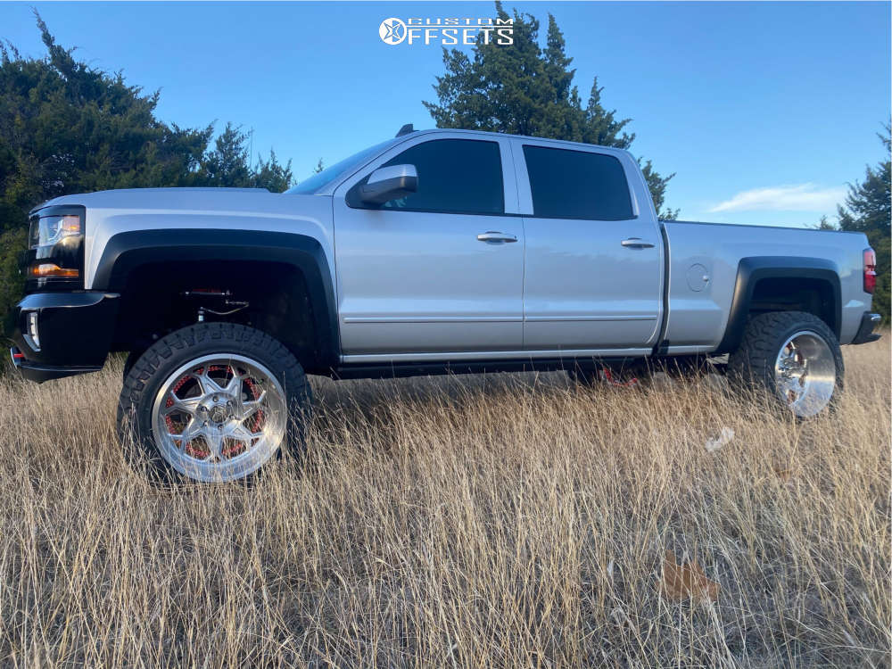 2017 Chevrolet Silverado 1500 with 22x12 -51 Cali Offroad Sevenfold and ...