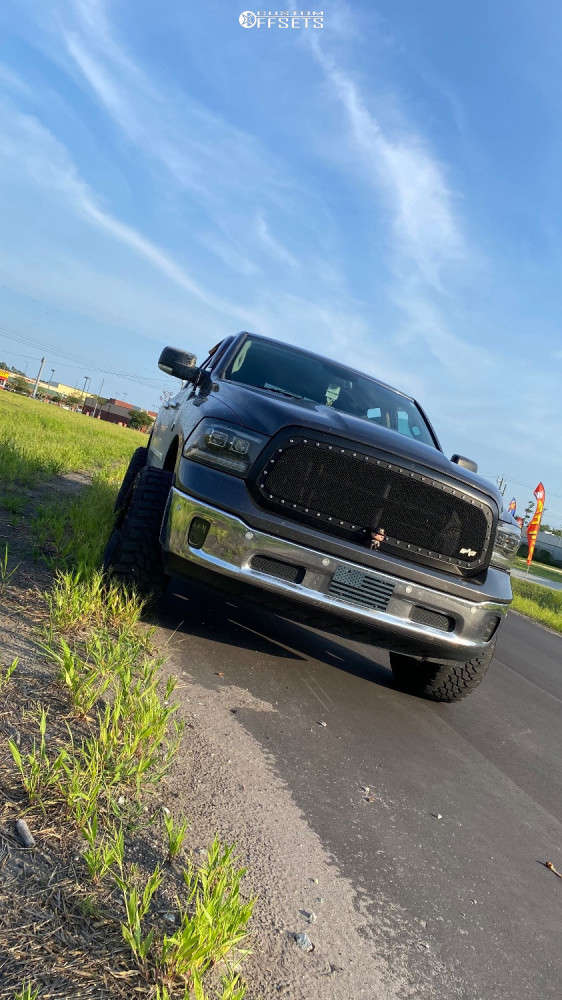 2015 Ram 1500 with 20x12 -51 Vision Prowler and 33/12.5R20 Kanati Mud ...