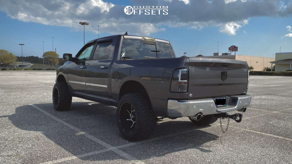 2015 Ram 1500 with 20x12 -51 Vision Prowler and 33/12.5R20 Kanati Mud ...