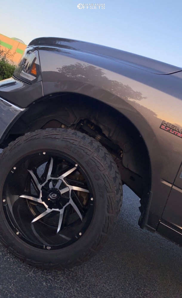 2015 Ram 1500 with 20x12 -51 Vision Prowler and 33/12.5R20 Kanati Mud ...