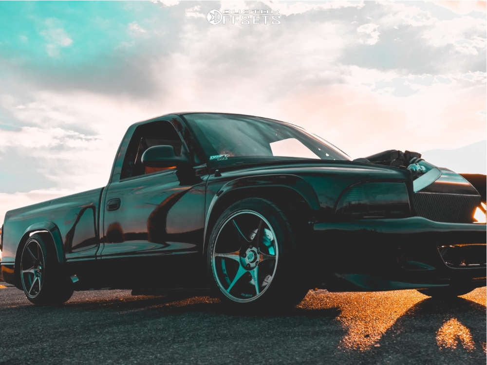 1999 Dodge Dakota with 18x9.5 12 Stage Wheels Knight and 235/40R18 ...