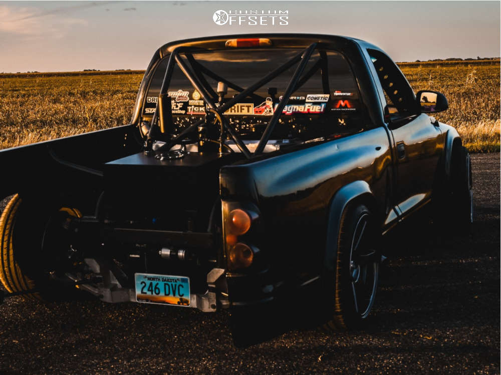 1999 Dodge Dakota with 18x9.5 12 Stage Wheels Knight and 235/40R18 ...