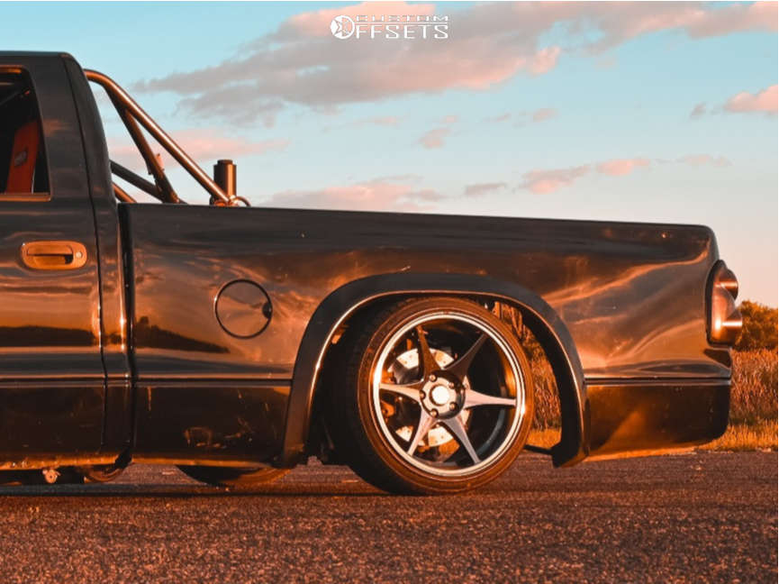 1999 Dodge Dakota with 18x9.5 12 Stage Wheels Knight and 235/40R18 ...