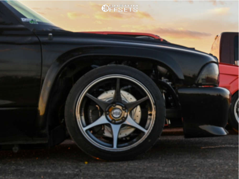 1999 Dodge Dakota with 18x9.5 12 Stage Wheels Knight and 235/40R18 ...