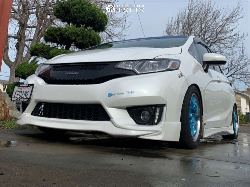 2017 Honda Fit with 15x7 38 Konig Lightning and 205/50R15 Nitto Neo Gen ...