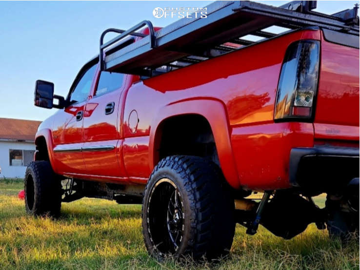 2003 GMC Sierra 2500 HD with 20x10 -24 TIS 544BM and 35/12.5R20 Atturo ...