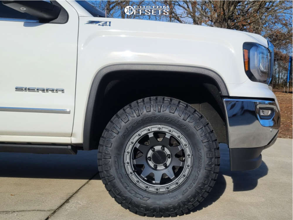 2017 GMC Sierra 1500 with 17x8.5 Method Mr317 and 285/75R17 Nitto Ridge ...
