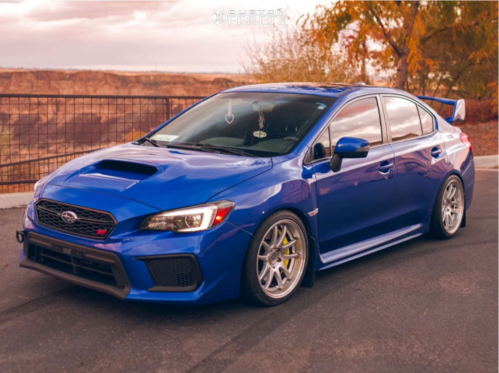 2019 Subaru WRX STI with 18x9.5 35 Aodhan Ds02 and 245/35R18 ...