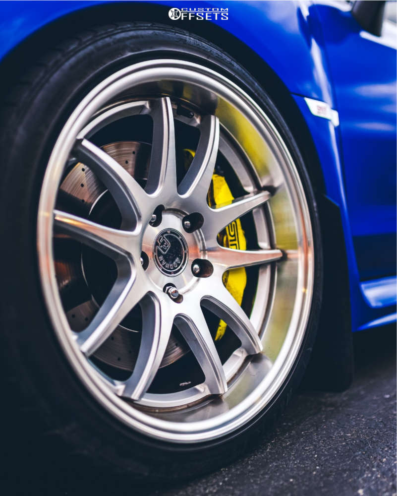 2019 Subaru WRX STI with 18x9.5 35 Aodhan Ds02 and 245/35R18 ...