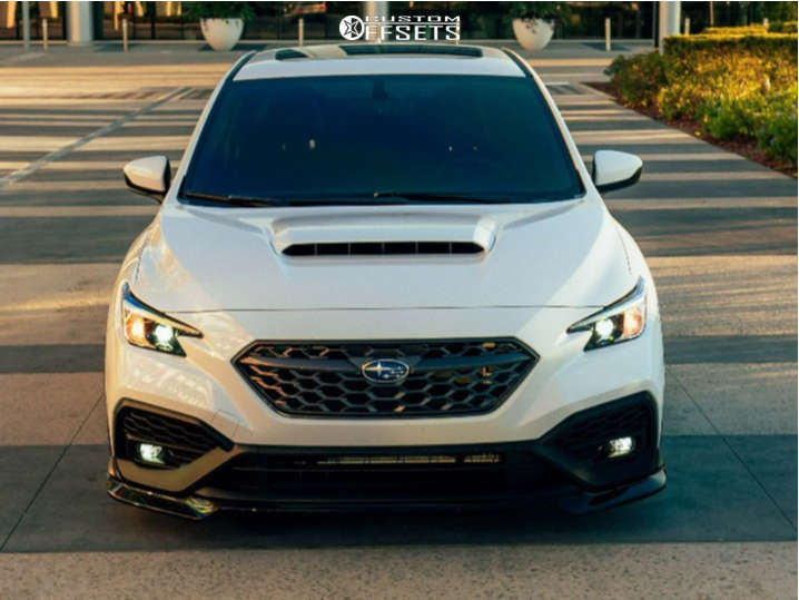 2022 Subaru WRX with 18x9.5 38 Gram Lights 57cr and 265/35R18 Falken ...