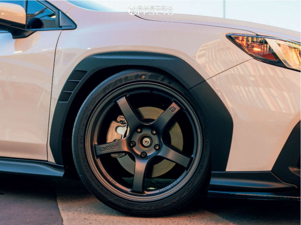 2022 Subaru WRX with 18x9.5 38 Gram Lights 57cr and 265/35R18 Falken ...