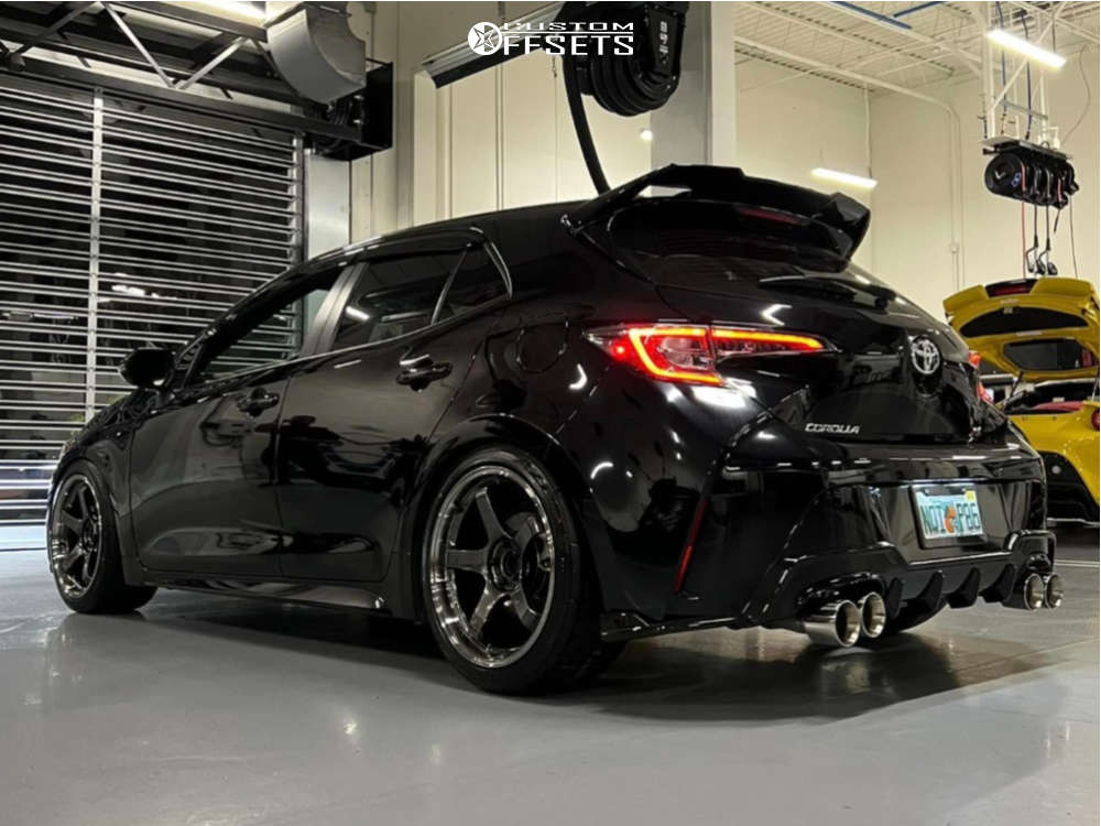 2021 Toyota Corolla with 18x9.5 45 Advan Racing GT Beyond and 245/40R18 ...