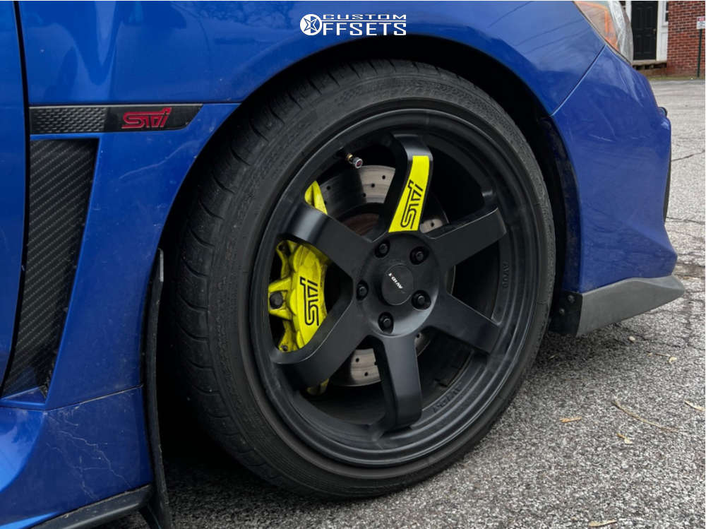 2019 Subaru WRX STI with 18x8.5 35 AVID1 AV6 and 225/40R18 Vercelli ...
