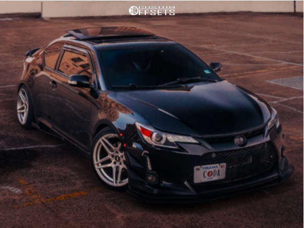 2016 Scion TC with 18x9.5 22 ESR Rf15 and 235/40R18 Toyo Tires Proxes ...