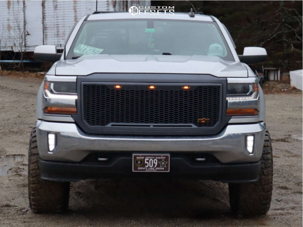 2016 Chevrolet Silverado 1500 with 20x12 -44 Fuel Maverick and 35/12 ...