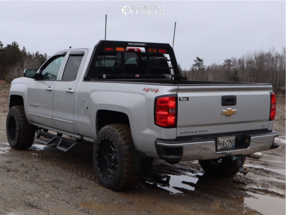 2016 Chevrolet Silverado 1500 with 20x12 -44 Fuel Maverick and 35/12 ...
