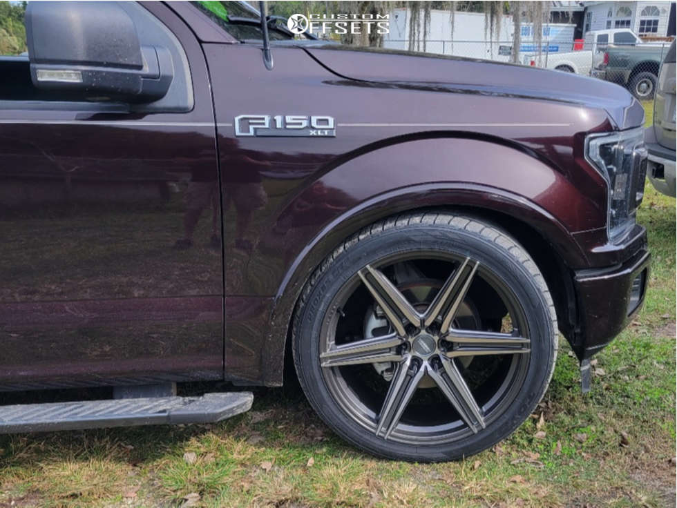 2018 Ford F-150 with 24x10 25 Vossen Hf6-2 and 305/35R24 Toyo Tires ...