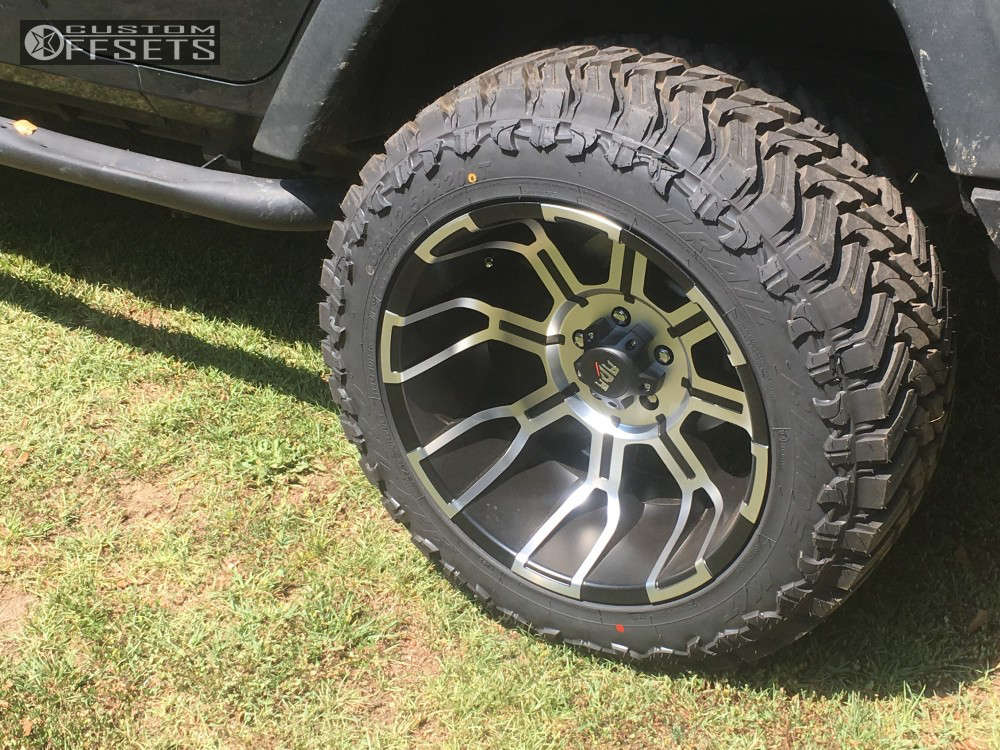 2012 Jeep Wrangler with 20x12 -44 Red Dirt Road Lander and 33/12.5R20 ...