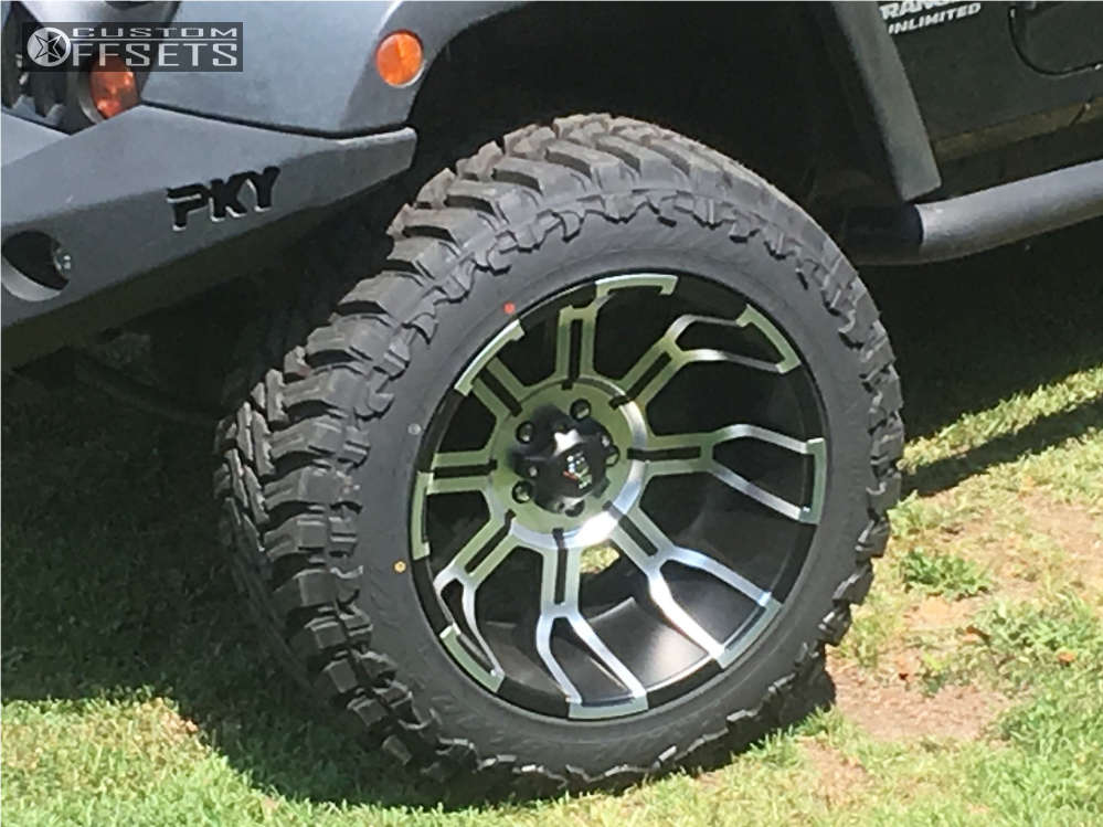 2012 Jeep Wrangler with 20x12 -44 Red Dirt Road Lander and 33/12.5R20 ...