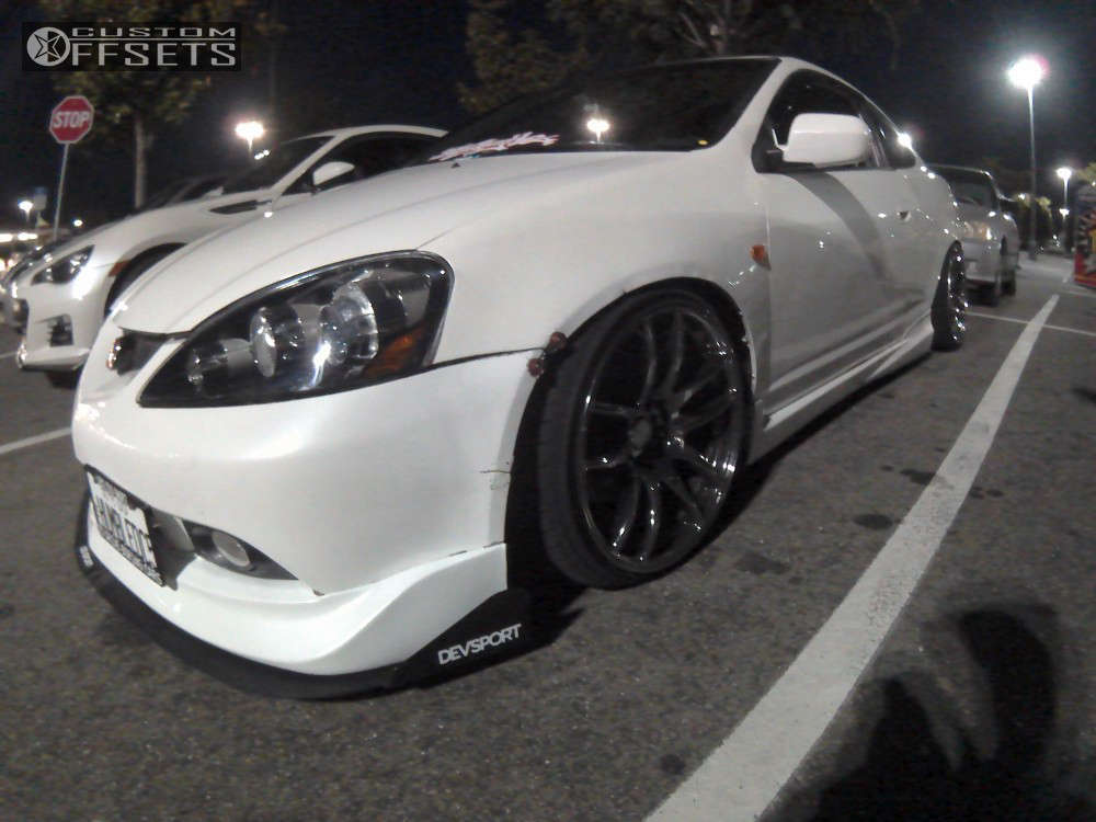 2006 Acura RSX with 18x9.5 12 Vordoven Forme 9 and 215/35R18 Toyo Tires ...
