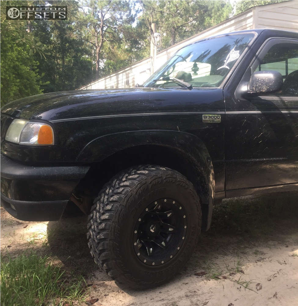 2004 Mazda B3000 with 15x10 -43 Fuel Lethal and 31/10.5R15 Delium ...