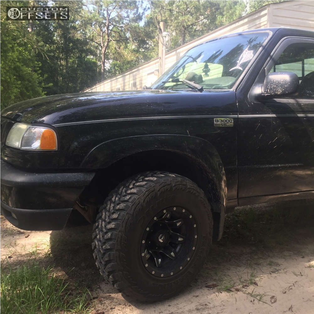 2004 Mazda B3000 with 15x10 -43 Fuel Lethal and 31/10.5R15 Delium ...