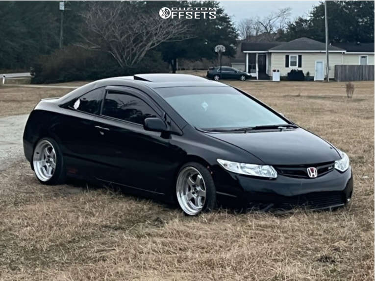 2008 Honda Civic with 17x9 20 MST Mt07 and 205/40R17 Bridgestone ...