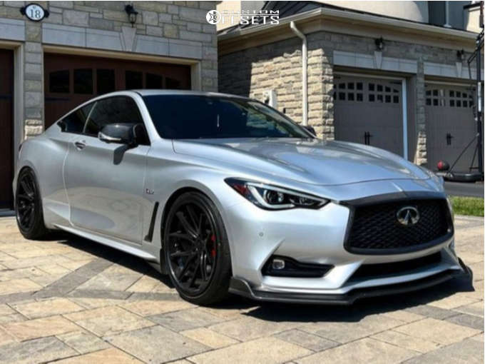 2017 INFINITI Q60 with 20x10.5 25 Ferrada Fr2 and 255/35R20 Firestone Firehawk Indy 500 and ...