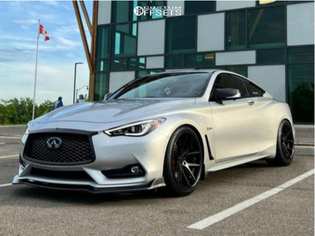 2017 INFINITI Q60 with 20x10.5 25 Ferrada Fr2 and 255/35R20 Firestone ...