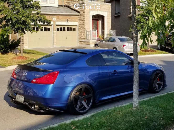2008 INFINITI G37 with 20x10.5 25 Ruffino Boss and 255/35R20 Firestone Firehawk Indy 500 and ...