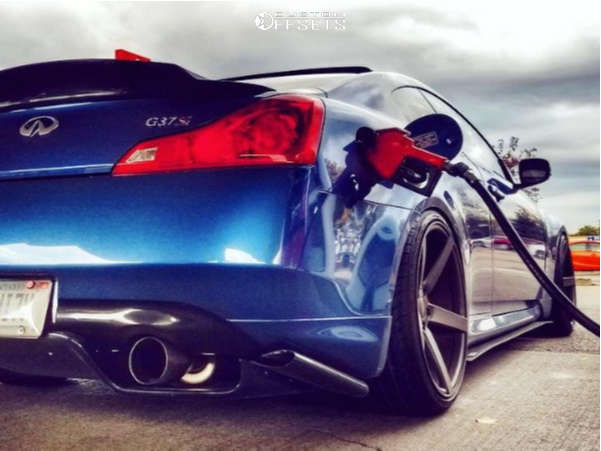 2008 INFINITI G37 with 20x10.5 25 Ruffino Boss and 255/35R20 Firestone ...