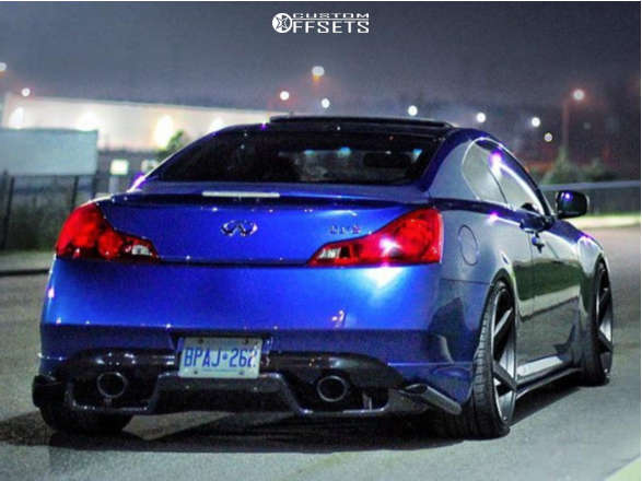 2008 INFINITI G37 with 20x10.5 25 Ruffino Boss and 255/35R20 Firestone ...