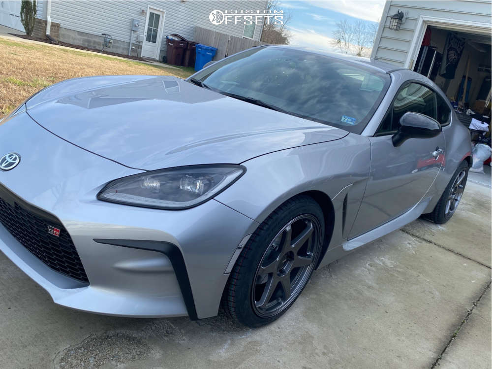 2022 Toyota GR86 with 18x8.5 45 Enkei T6r and 235/40R18 Continental Extremecontact Dws06 Plus ...
