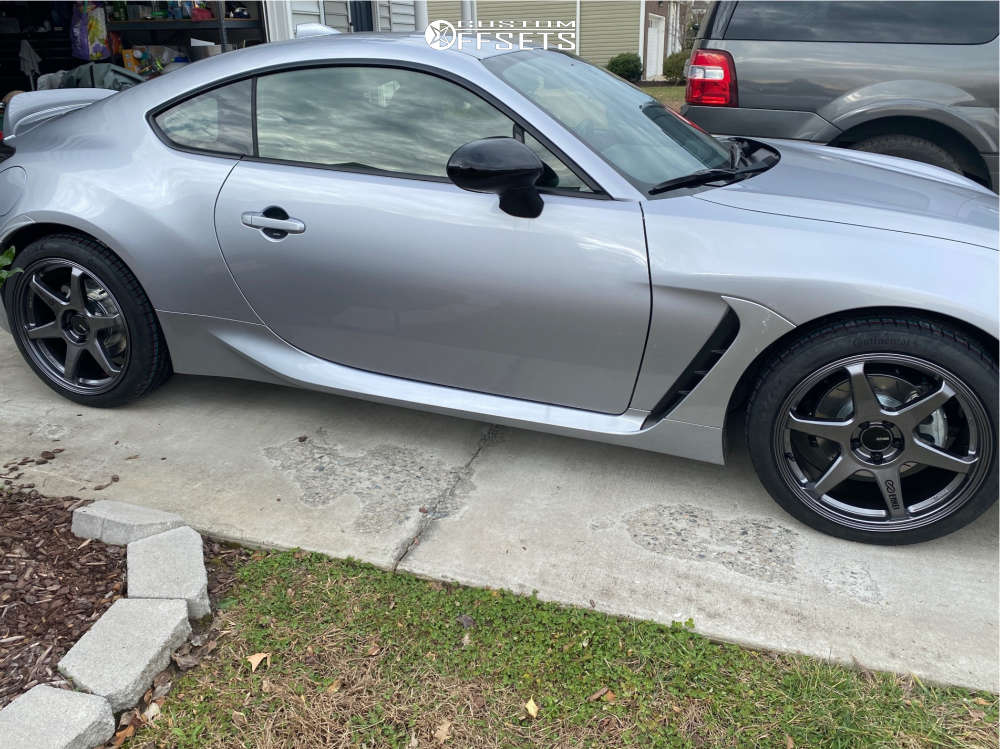 2022 Toyota GR86 with 18x8.5 45 Enkei T6r and 235/40R18 Continental Extremecontact Dws06 Plus ...