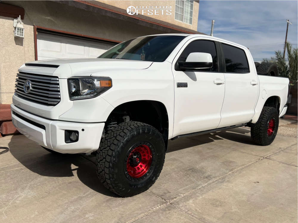 2014 Toyota Tundra with 17x9 1 Fuel Zephyr and 305/70R17 Nitto Recon ...