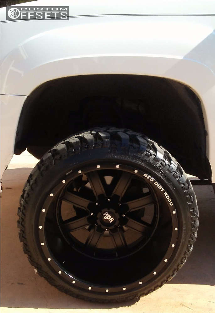 2007 Chevrolet Suburban with 22x14 -76 Red Dirt Road Rd01 and 33/12 ...